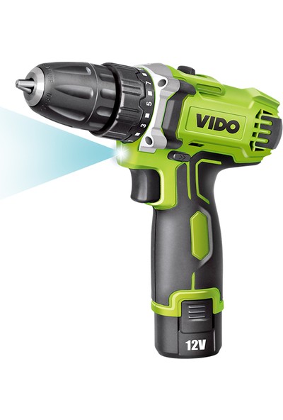 Vido 12V Li-Ion Akülü Matkap