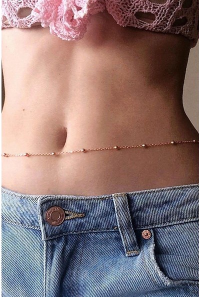 Takıconcept Kadın Altın Made For Belly Küçük Toplu Bel Zinciri Vücut Takısı Takıconcept Kadın Altın Made For Belly Küçük Toplu Bel Zinciri Vücut Takısı