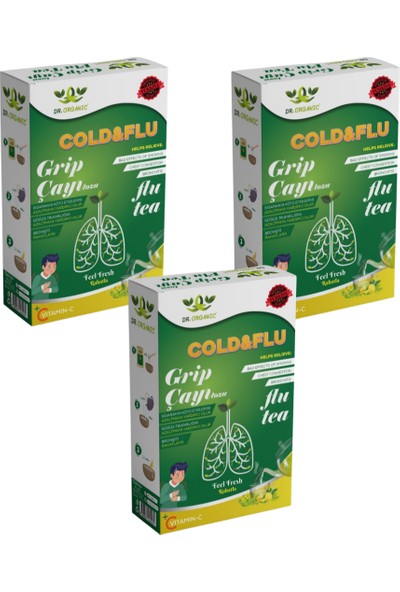 Grip Çayı , C Vitamini ile , 3 Adet x 200GM.