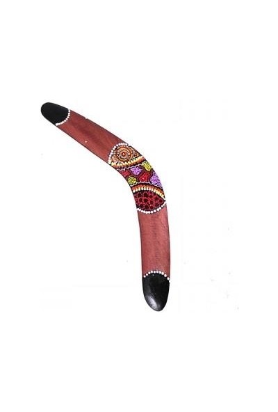 Amazeus Ahşap 44 cm El Yapımı Motifli Desenli Bumerang Frizbi Oyuncak Amazeus Ahşap 44 cm El Yapımı Motifli Desenli Bumerang Frizbi Oyuncak