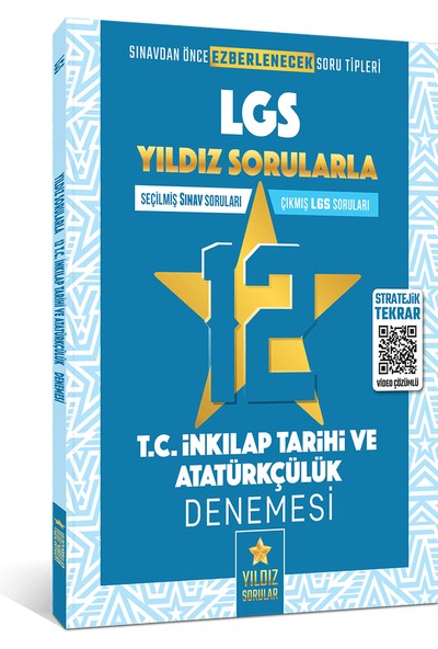 Yıldız Sorular 8. Sınıf LGS T.c. Inkılap Tarihi ve Atatürkçülük 12 Deneme