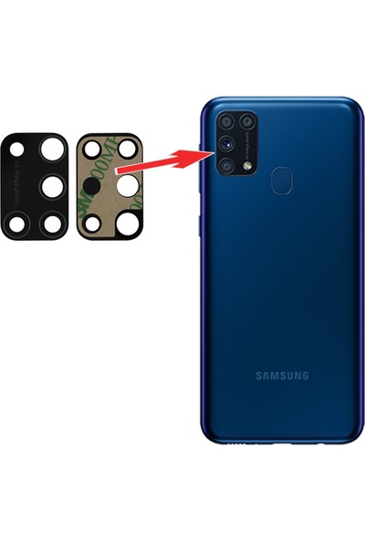 Ally Samsung Galaxy M31 SM-M315 Kamera Lens Camı Ally Samsung Galaxy M31 SM-M315 Kamera Lens Camı