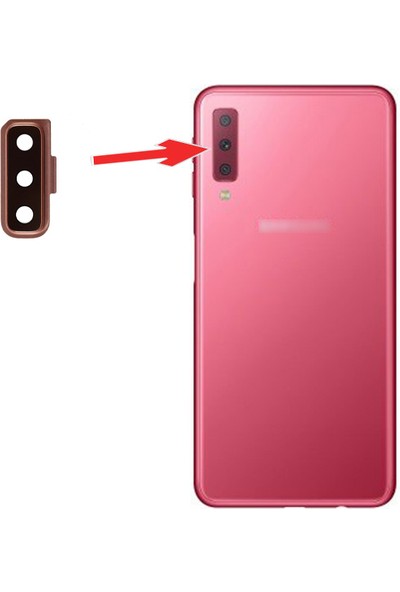 Ally Samsung Galaxy A7 (2018) A750 Arka Kamera Lens Camı ve Çerçeve Full Ally Samsung Galaxy A7 (2018) A750 Arka Kamera Lens Camı ve Çerçeve Full