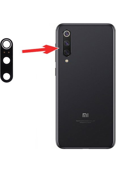 Ally Xiaomi Mi9- Mi 9se Arka Kamera Lens Cam