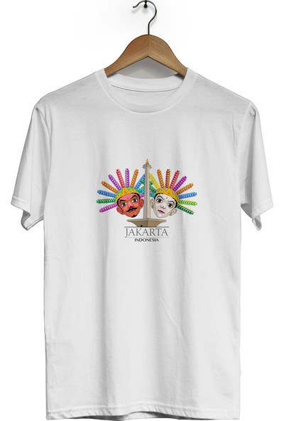 Hero Tasarım Endonezya Jakarta Bisiklet Yaka Kısa Kollu Tişört BLL2302
