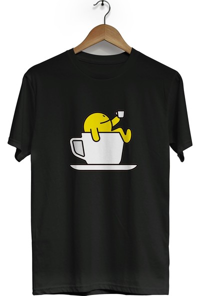 Emoji Bisiklet Yaka Kısa Kollu Tişört BLL2424