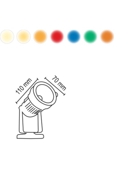 5W Çim Lambası Kazık Yeşil