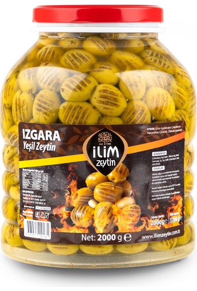 İlim Zeytincilik Izgara Yeşil Zeytin 2 kg İlim Zeytincilik Izgara Yeşil Zeytin 2 kg