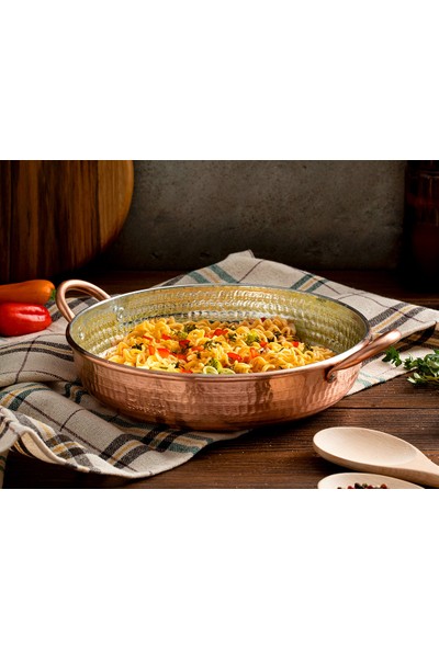 English Home Best Copper Bakır Dövme Sahan 22 cm Mat English Home Best Copper Bakır Dövme Sahan 22 cm Mat