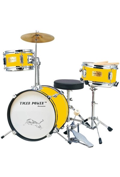 Tiger Power Sarı Çocuk Davulu JR30DYWC