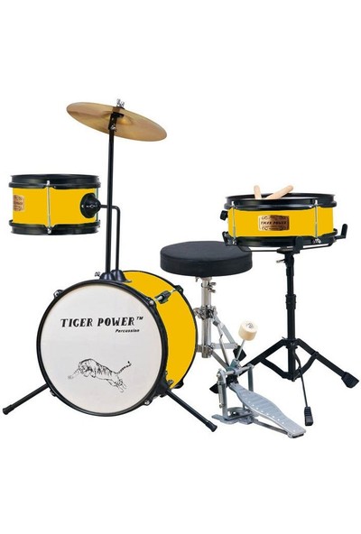 Tiger Power Sarı Çocuk Davulu JR30EYWB