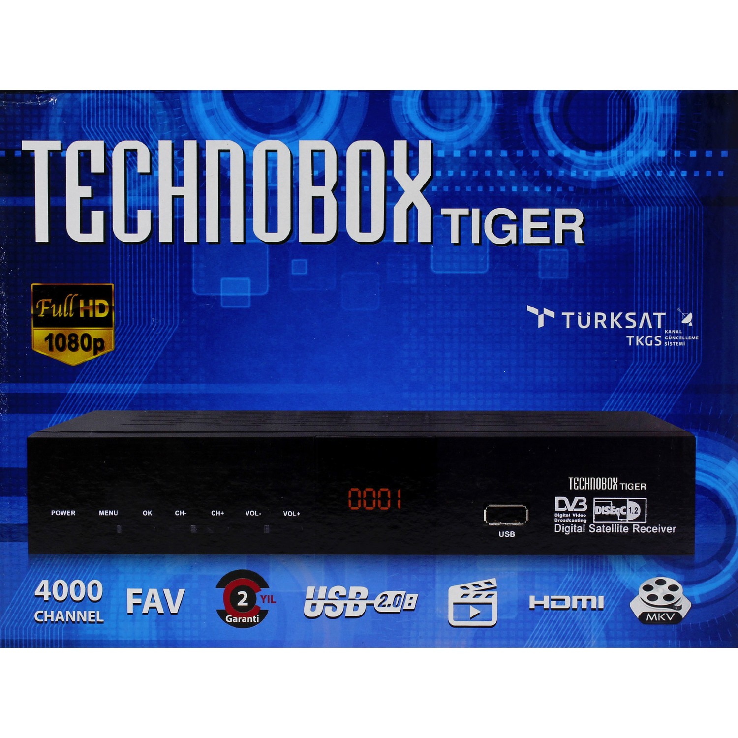 Technobox Tiger Full Hd Uydu Alıcısı Fiyatı - Taksit Seçenekleri