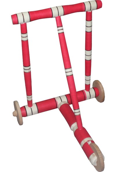 Baskaya Ahşap Yürüteç İlk Arabam Doğal El İşçiliği Kavak Ağacı