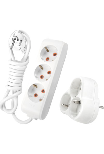 Viko Set Grup Prız 3 Lu 1 Mt +Yonca Viko Set Grup Prız 3 Lu 1 Mt +Yonca