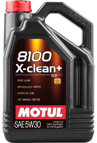 Motul 8100 X-Clean 5W-30 +5 Litre Motor Yağı ( Üretim Yılı :2021 )