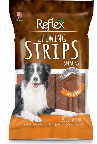 Reflex Şerit Şeklinde Biftekli Çiğnemelik Ödül 200 Gr Reflex Şerit Şeklinde Biftekli Çiğnemelik Ödül 200 Gr