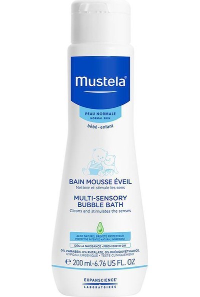 Mustela Multi-Sensory Bubble Bath 200 ml (Banyo Köpüğü) Mustela Multi-Sensory Bubble Bath 200 ml (Banyo Köpüğü)