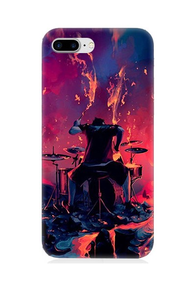 Teknomeg Apple iPhone 7 Plus Baterist Desenli Silikon Kılıf Teknomeg Apple iPhone 7 Plus Baterist Desenli Silikon Kılıf