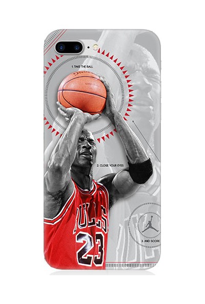 Teknomeg Apple iPhone 8 Plus Bulls 23 Jordan Desenli Silikon Kılıf Teknomeg Apple iPhone 8 Plus Bulls 23 Jordan Desenli Silikon Kılıf
