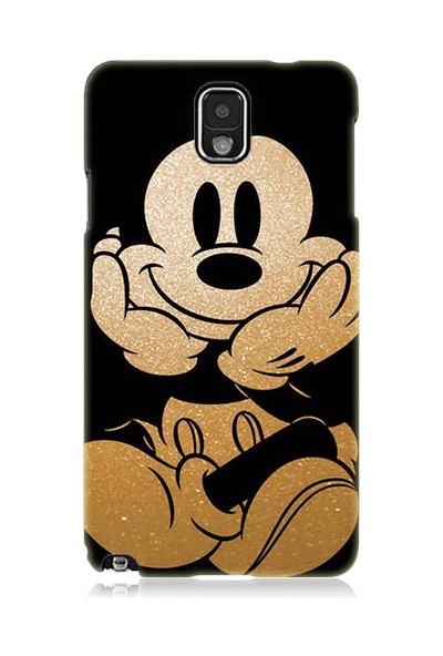 Teknomeg Samsung Galaxy Note 3 Mickey Mouse Desenli Silikon Kılıf
