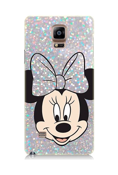 Teknomeg Samsung Galaxy Note 4 Minnie Mouse Desenli Silikon Kılıf