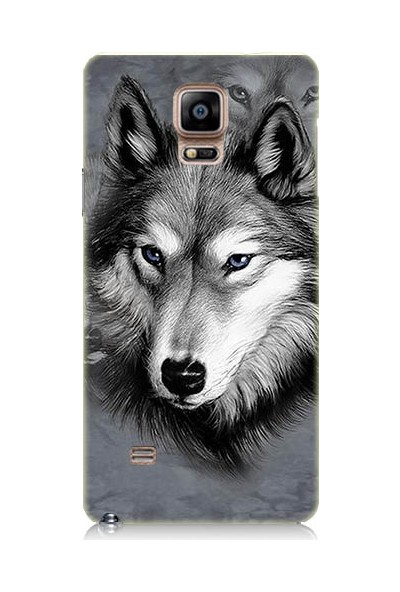 Teknomeg Samsung Galaxy Note 4 Mavi Gözlü Kurt Desenli Silikon Kılıf Teknomeg Samsung Galaxy Note 4 Mavi Gözlü Kurt Desenli Silikon Kılıf