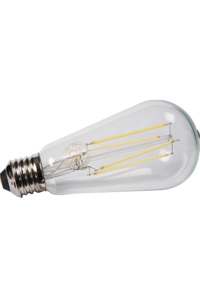 Maxima ST64 Edison LED 4W Uzun Filament 6500K Şeffaf Ampul Maxima ST64 Edison LED 4W Uzun Filament 6500K Şeffaf Ampul
