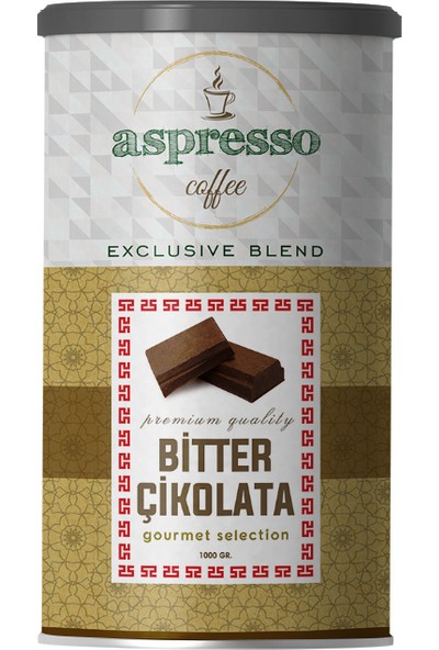 Aspresso Bitter Sıcak Çikolata 1000 gr