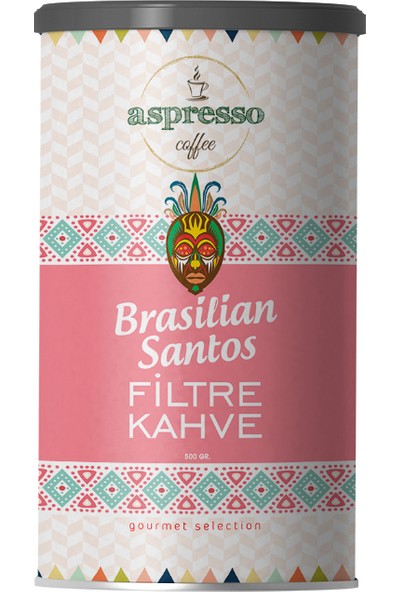 Aspresso Brasilian Santos Filtre Kahve 500 gr Aspresso Brasilian Santos Filtre Kahve 500 gr