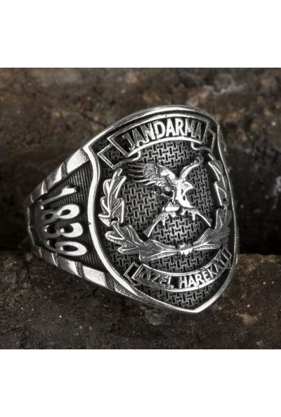 Anı Yüzük Taşsız Jandarma Özel Harekat (Jöh) Yüzüğü Anı Yüzük Taşsız Jandarma Özel Harekat (Jöh) Yüzüğü