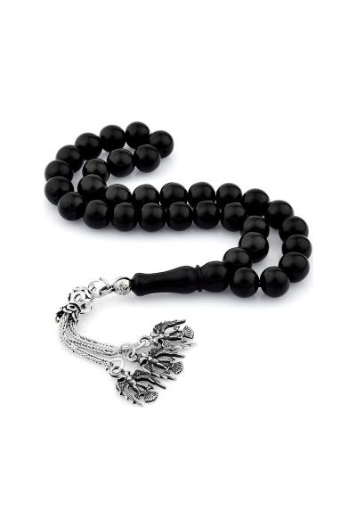 Anı Yüzük Gümüş Selçuk Kartalı Püsküllü Oltu Taşlı Tesbih