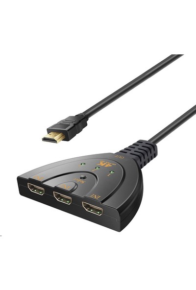 HDMI 3 Port Switch Pigtail Kablolu 4K Ultra HD 2160p HDMI Switch 4K303 HDMI 3 Port Switch Pigtail Kablolu 4K Ultra HD 2160p HDMI Switch 4K303