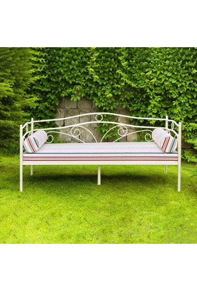 Meliha 80x190 Mindersiz Oturma Kasası Sedir - Beyaz