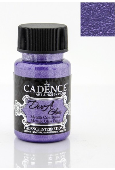 Cadence Dora Glass Metalik Boya 50 ml Lila Cadence Dora Glass Metalik Boya 50 ml Lila