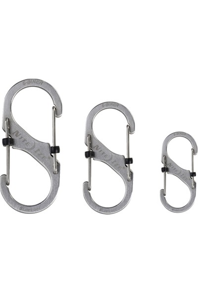 S-Biner SlideLock 3lü Paket-Çelik Biner S-Biner SlideLock 3lü Paket-Çelik Biner