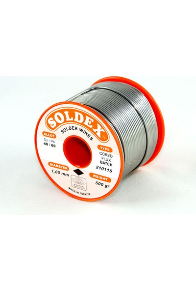 Soldex 40-60 Lehim Teli 200 Gr 1.2 mm Soldex 40-60 Lehim Teli 200 Gr 1.2 mm