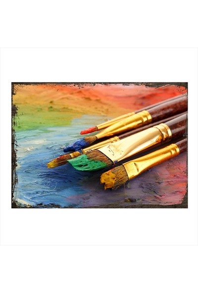 Cakasepetim Ahşap Tablo Boya Fırçaları