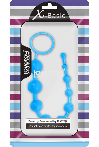 Lovetoy Mavi Zevk Topları Boğumlu Sıralı Anal Plug Fantezi Tıkaç Lovetoy Mavi Zevk Topları Boğumlu Sıralı Anal Plug Fantezi Tıkaç