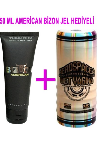 Pretty Aerospacea Suni Vajina Realistik Mastürbatör + Kayganlaştırıcı Jel