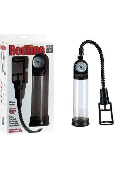 Lovetoy Red Basınç Göstergeli Penis Pompası Penis Vakum Pompası