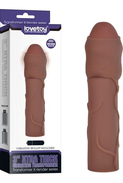 Lovetoy X-Tender Realistik Titreşimli 7 Cm Uzatmalı Penis Kılıfı Lovetoy X-Tender Realistik Titreşimli 7 Cm Uzatmalı Penis Kılıfı