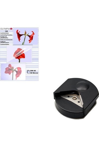Olympia A6 PVC Poşeti 80 Micron + Olympia S100 Köşe Kesme Aparatı