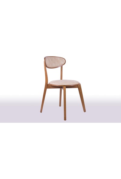 Krl Mobilya Zara Ceviz Ahşap Sandalye