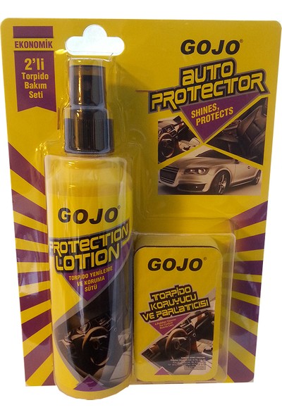 Gojo 2'li Araç Bakım Seti (Temizlik Süngeri + Torpido Sütü)