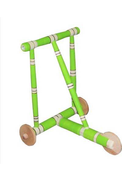 Baskaya Ahşap Yürüteç İlk Arabam Doğal El İşçiliği Kavak Ağacı