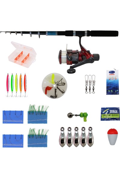 SpotBalık 50 Parça Başlangıç Makine Kamış Olta Seti SpotBalık 50 Parça Başlangıç Makine Kamış Olta Seti
