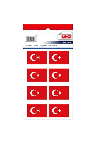 Tanex Sheet Bayrak 46x31mm Hologram 16 LI STC 155 Tanex Sheet Bayrak 46x31mm Hologram 16 LI STC 155