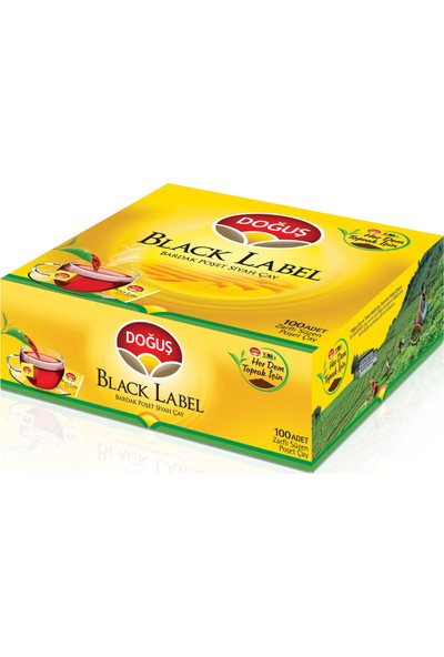 Doğuş Black Label Süzen Poşet Çay 100'lü 200 gr Doğuş Black Label Süzen Poşet Çay 100'lü 200 gr