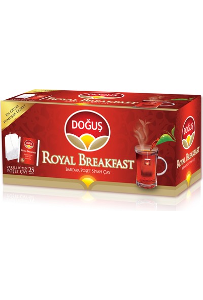 Doğuş Bardak Poşet Royal Breakfast 25'li Doğuş Bardak Poşet Royal Breakfast 25'li