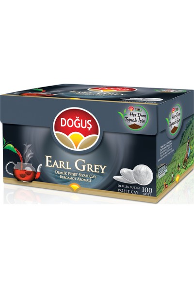 Doğuş Earl Grey Demlik Poşet Çay 100'lü 320 gr Doğuş Earl Grey Demlik Poşet Çay 100'lü 320 gr